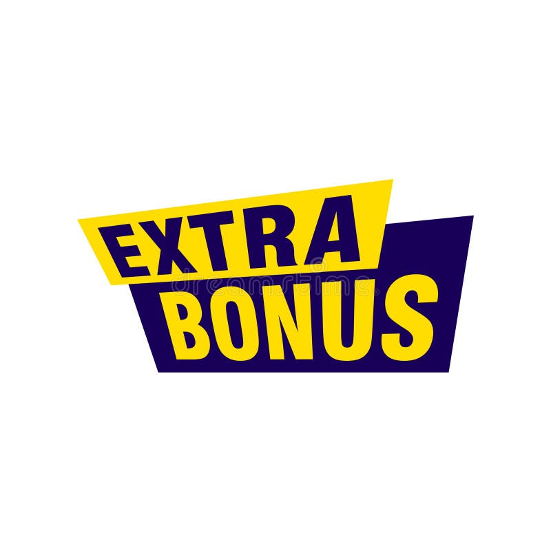 Vector Illustration Red Extra Bonus Label. Modern Web Banner Element ...