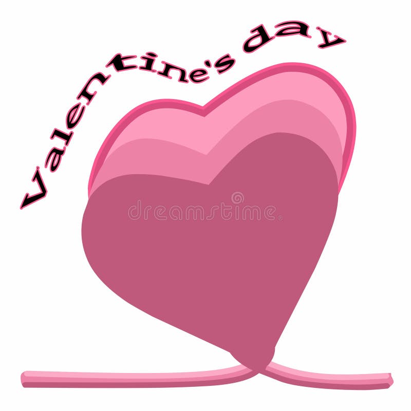 Vector Illustration. Red Love Heart Valentine S Day Special Stock ...