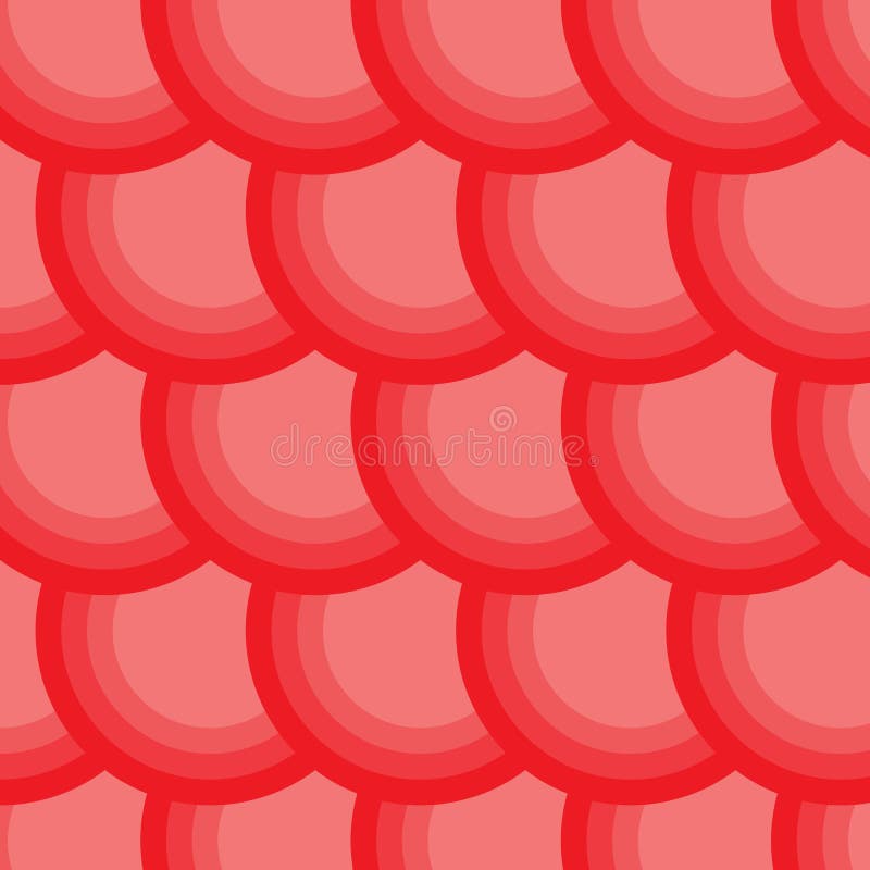 Vector Illustration of Red Rings Wave Stock Vector - Illustration of ...