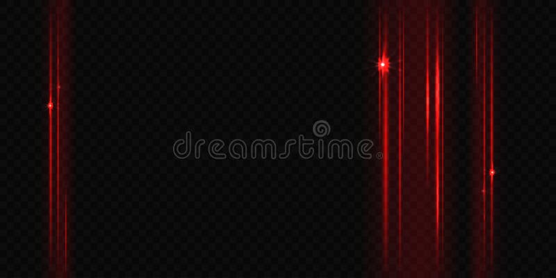 Vector Illustration of Red Scanner Lights. Stock Vector - Illustration ...