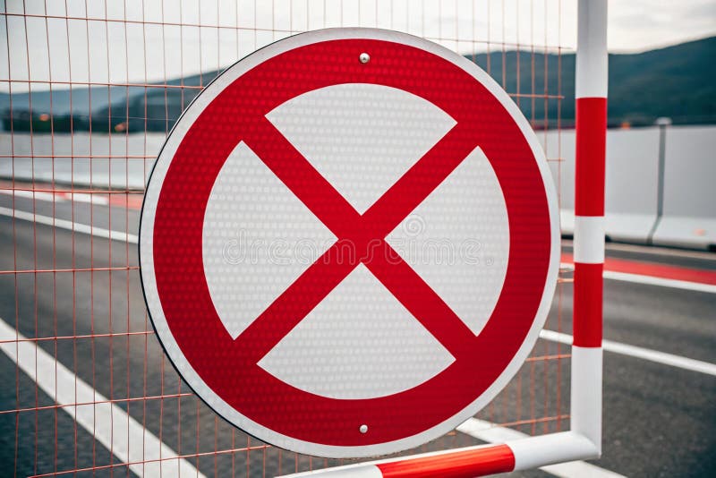 Stop Sign No Entry Pass Warning Red Icon. Stop Sign Red Icon. Vector ...