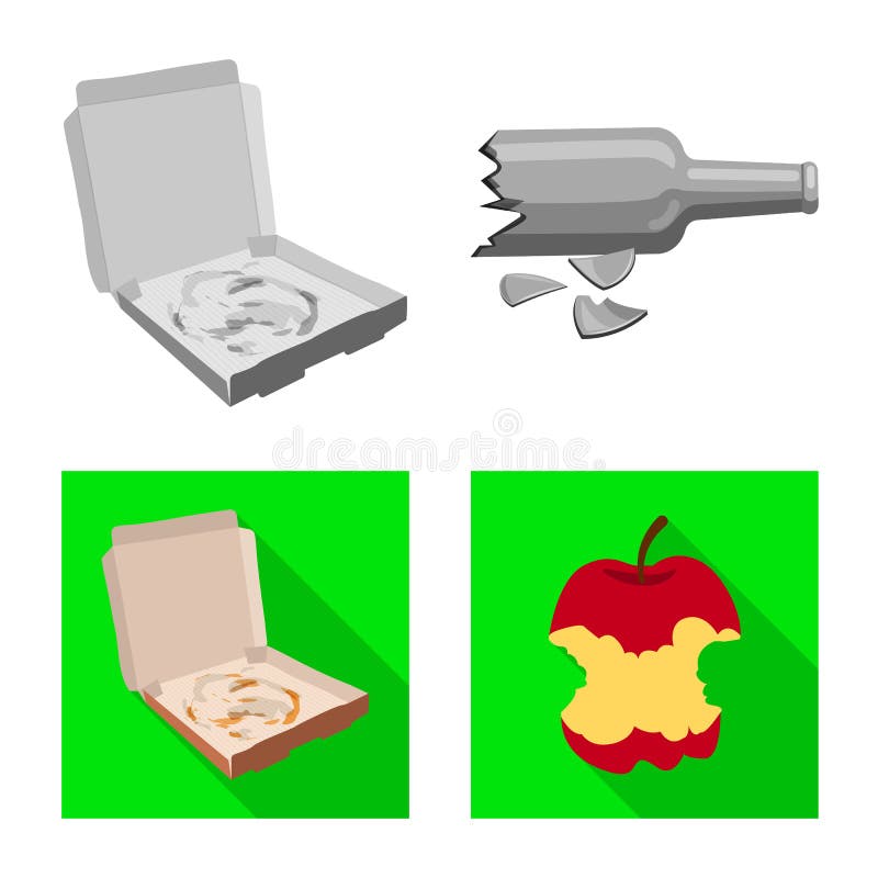 Vector Design of Refuse and Junk Logo. Collection of Refuse and Waste ...