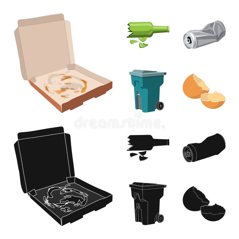 Vector Design of Refuse and Junk Logo. Collection of Refuse and Waste ...