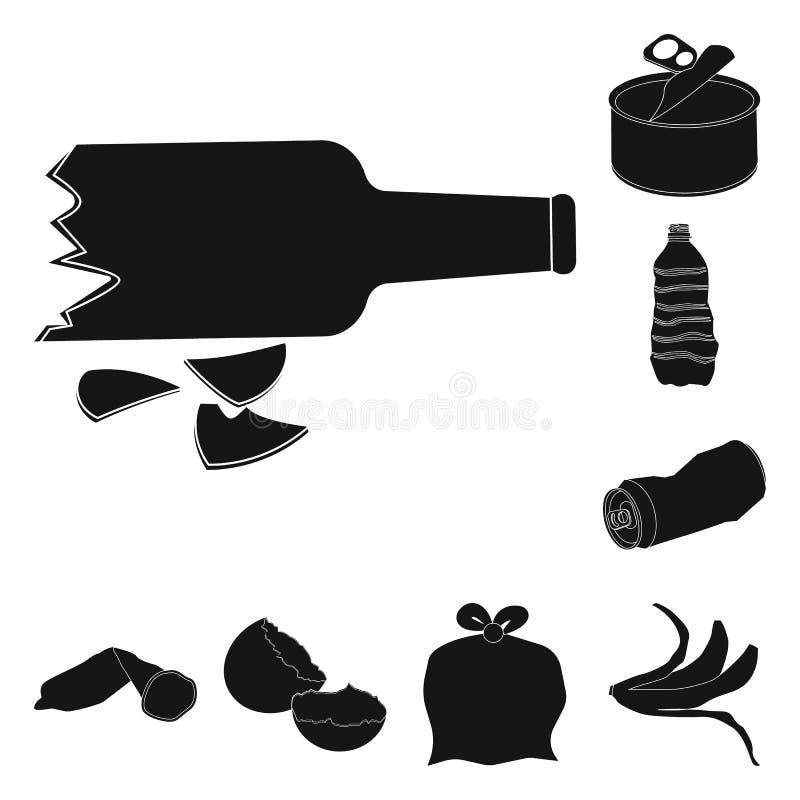 Vector Design of Refuse and Junk Logo. Collection of Refuse and Waste ...