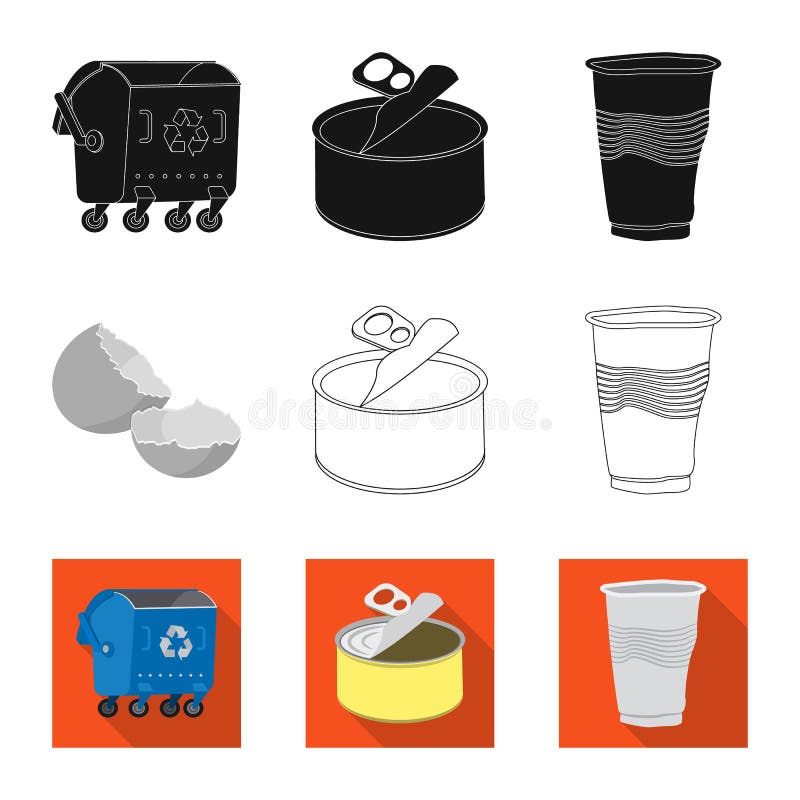 Vector Illustration of Refuse and Junk Logo. Collection of Refuse and ...