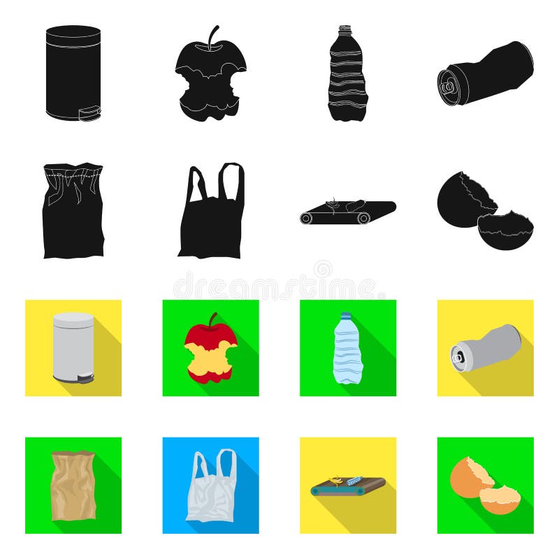 Vector Design of Refuse and Junk Symbol. Set of Refuse and Waste Vector ...