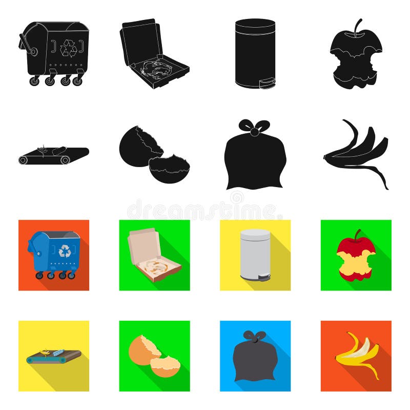 Vector Design of Refuse and Junk Icon. Collection of Refuse and Waste ...