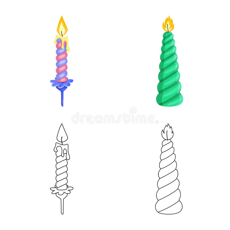 Vector Illustration of Relaxation and Flame Logo. Set of Relaxation and ...