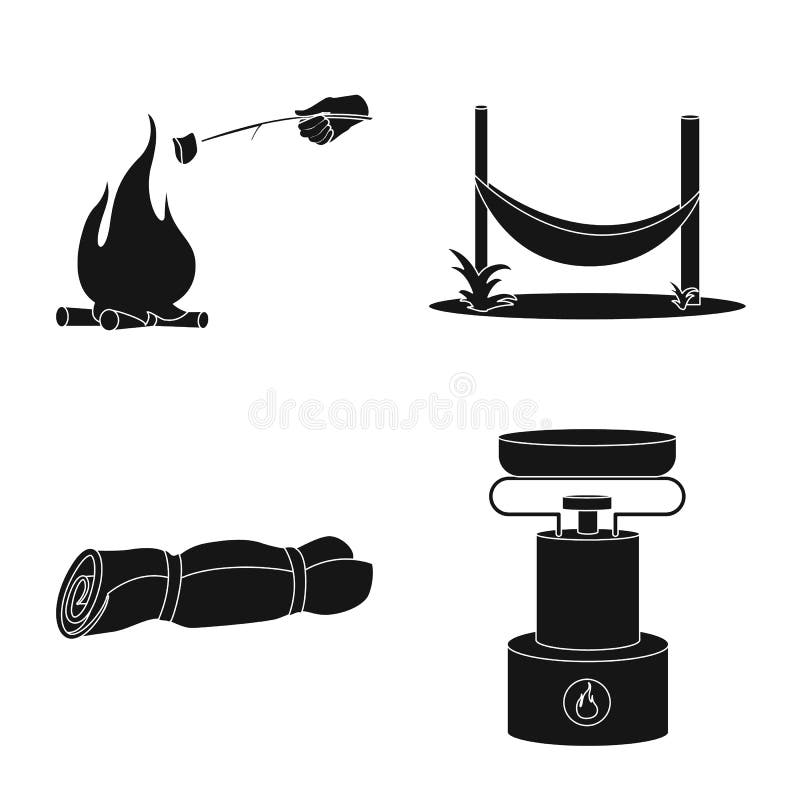 Vector Illustration of Relaxation and Rest Logo. Set of Relaxation and ...