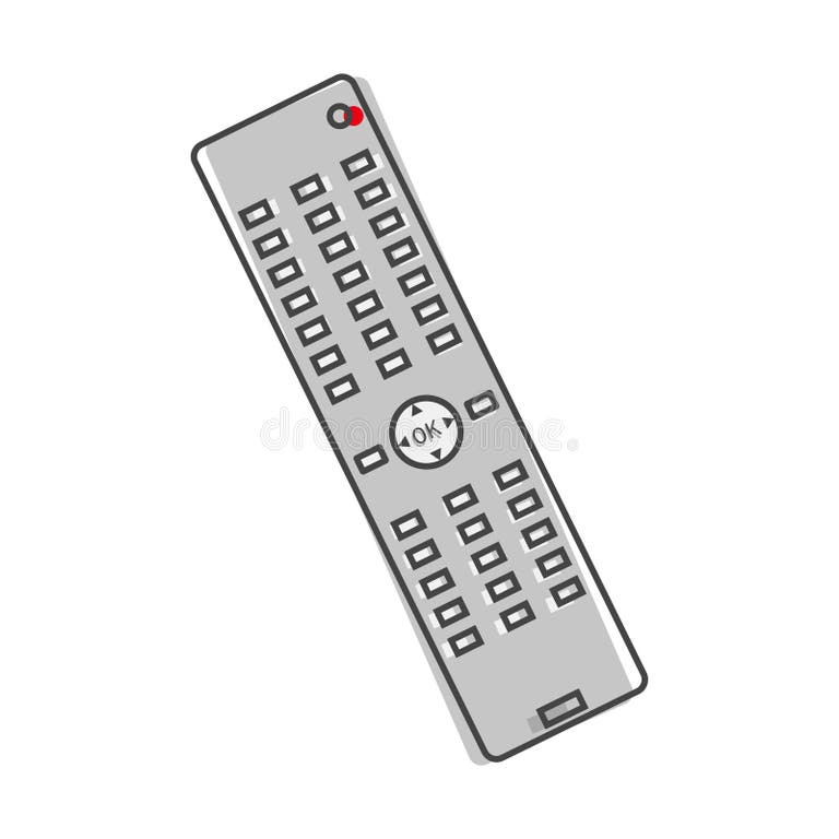 Vector Illustration of a Remote Control. Remote Triggering Device Icon ...
