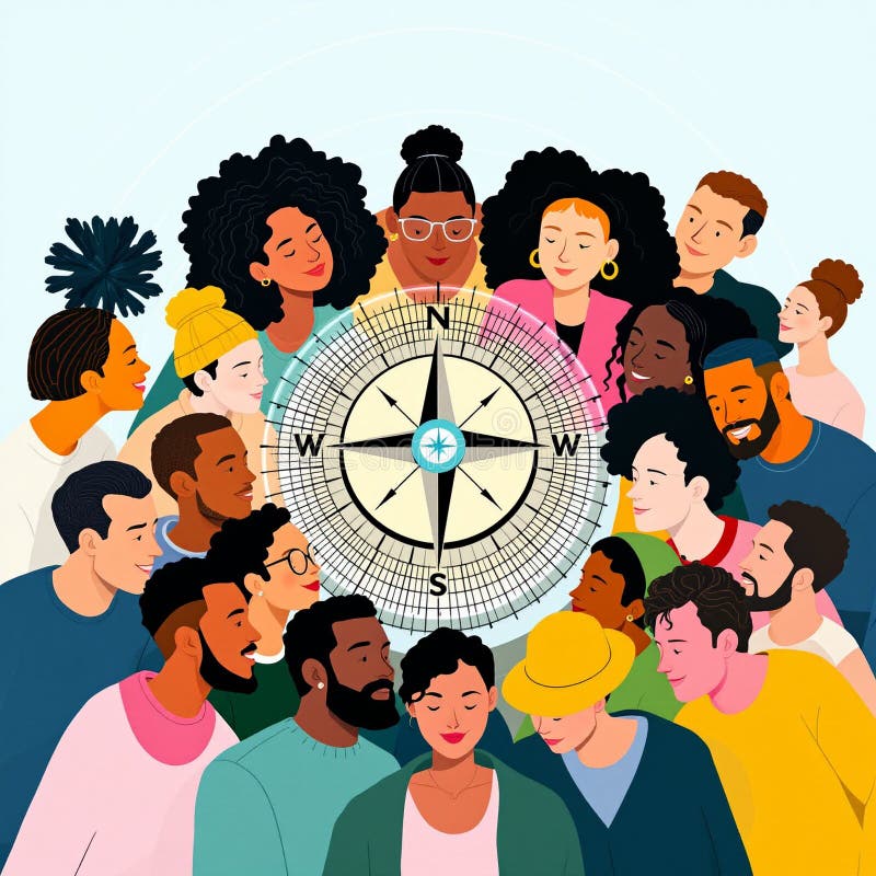 Shared Vision Alignment Vector Illustration Stock Illustration ...