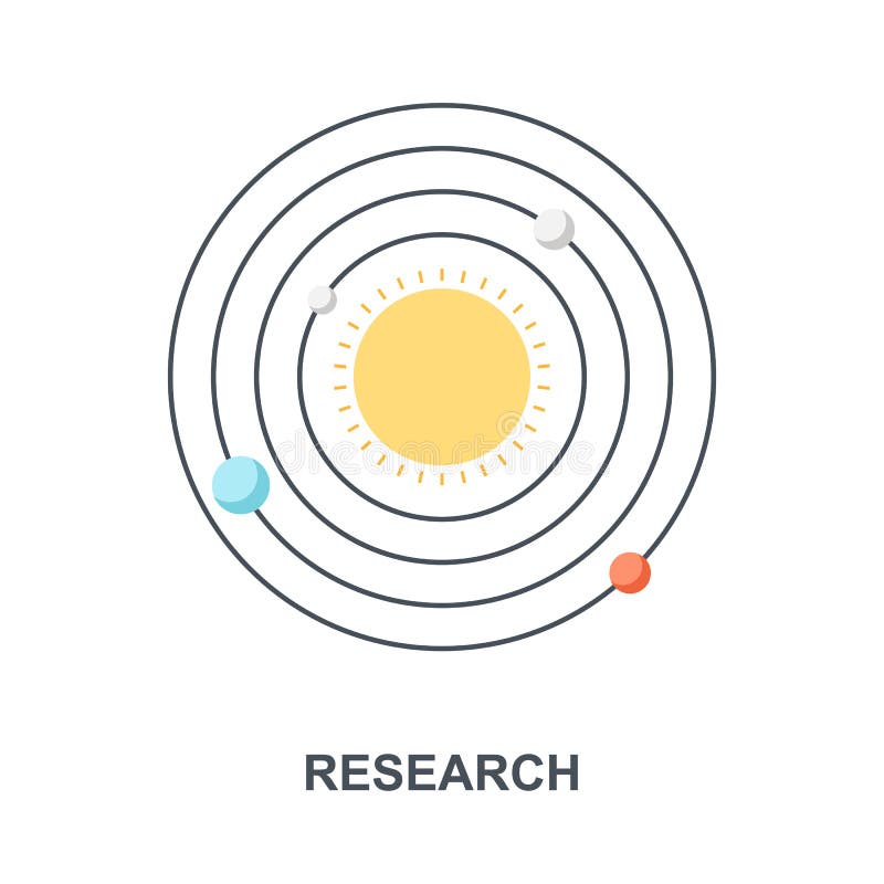 Research icon concept stock vector. Illustration of knowledge - 131333675