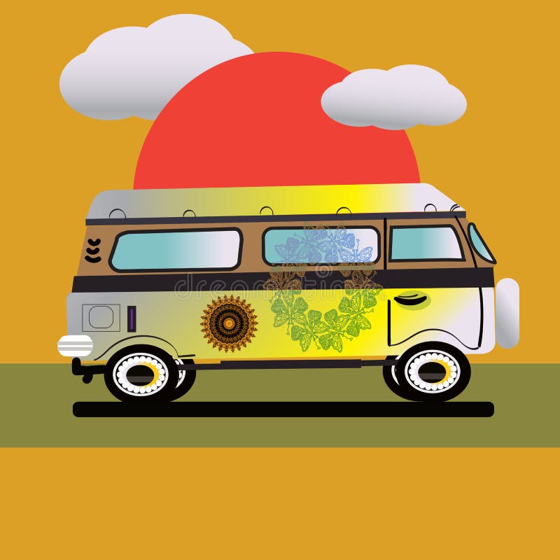 Groovy Van Stock Illustrations – 152 Groovy Van Stock Illustrations ...