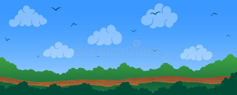 Vector Illustration. Road in Cartoon Green Meadows Stock Vector ... Vector Illustration. Road in Cartoon Green Meadows Stock Vector ...
