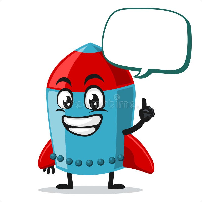 Vector Illustration of Rocket Character or Mascot Stock Photo ...