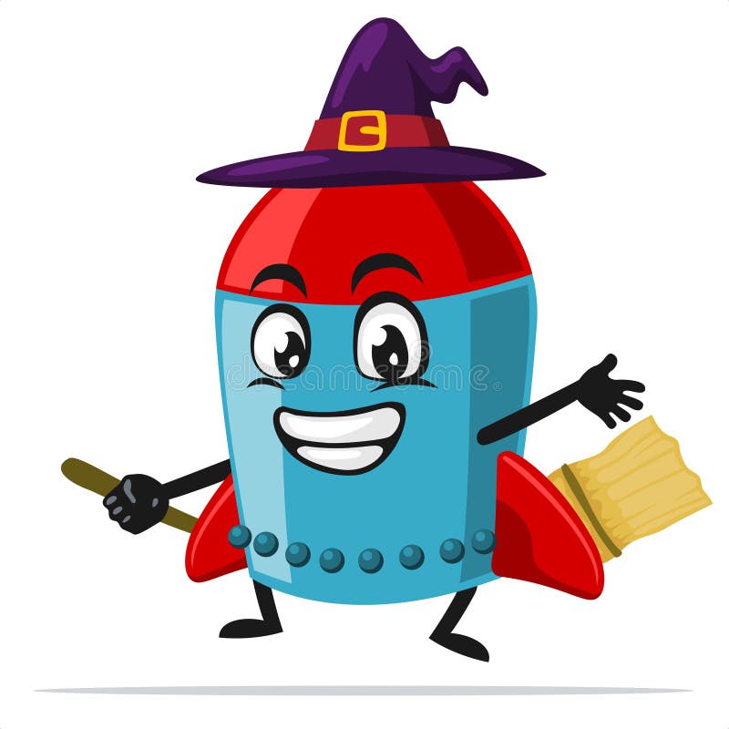 Vector Illustration of Rocket Character or Mascot Stock Image ...