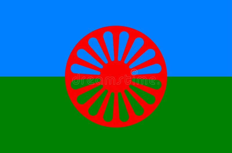 Vector Illustration of Romani Flag. Gypsy Flag Stock Vector - Illustration of international ...