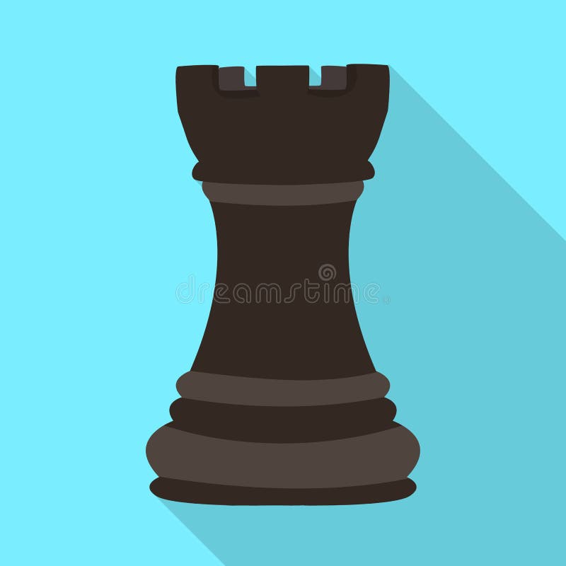 Vector Illustration of Rook and Black Logo. Set of Rook and Tower Stock ...