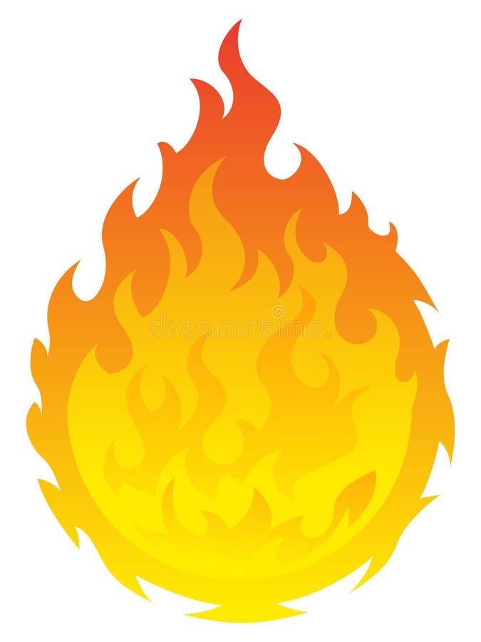 Round Fireball. Design Element Stock Vector - Illustration of graphic ...