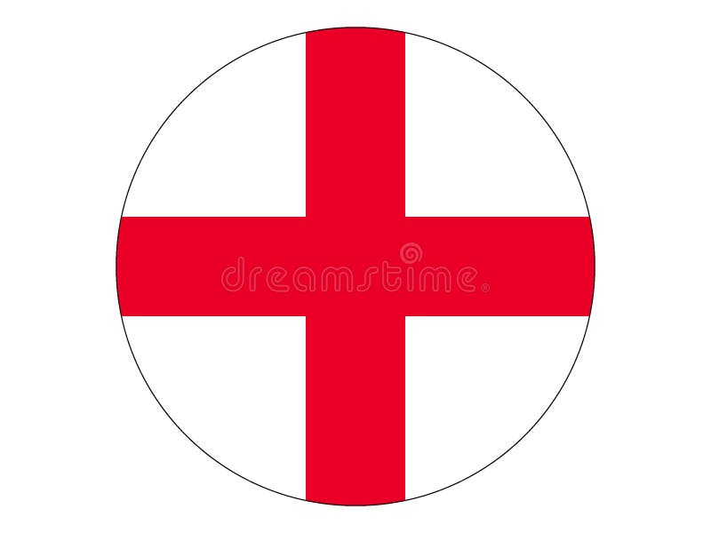Round flag of England stock vector. Illustration of holland - 131004456