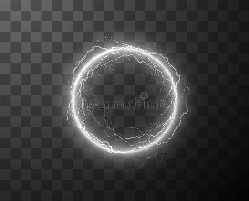 Lightning Circle Transparent Stock Illustrations – 1,555 Lightning ...