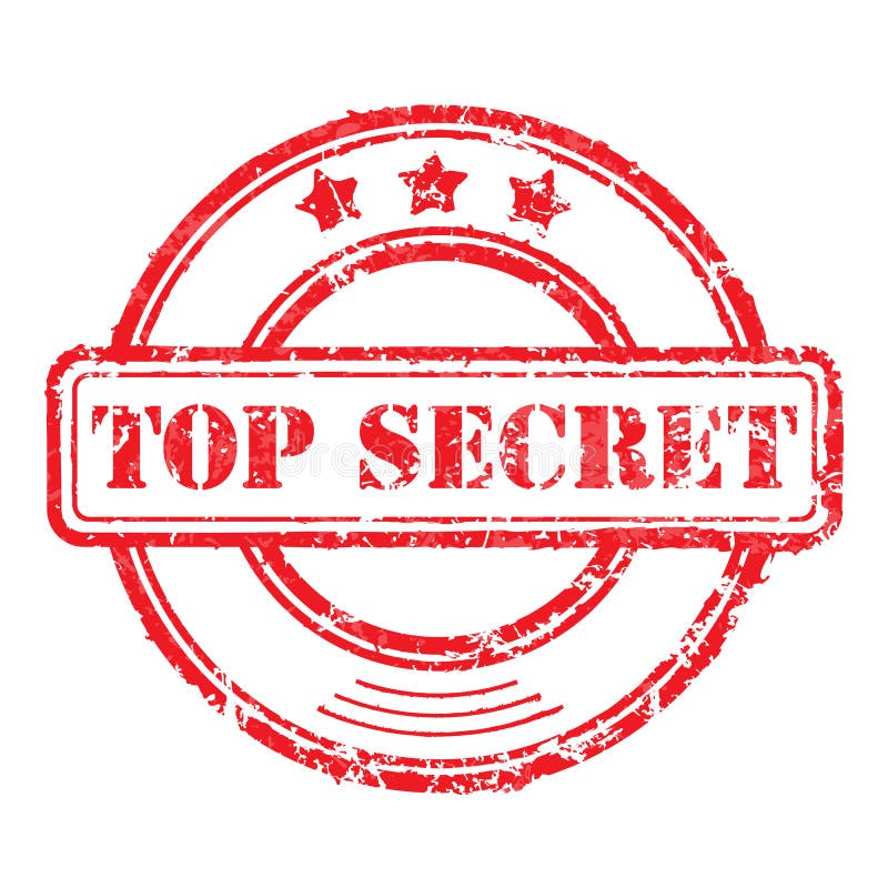Top secret rubber stamp stock vector. Illustration of grungy - 17760216