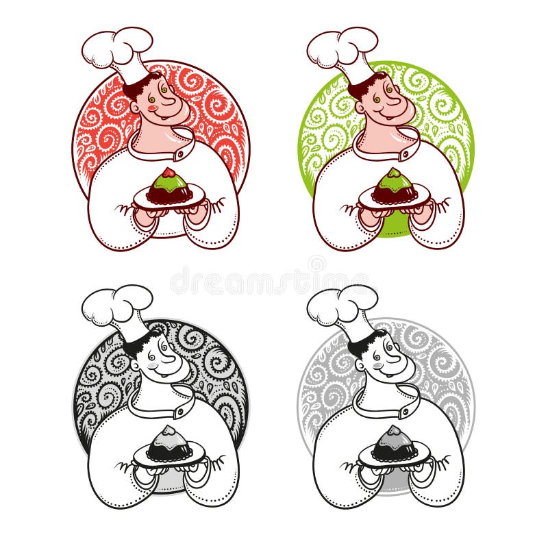 Nice cook symbol stock vector. Illustration of chef, dish - 62657807