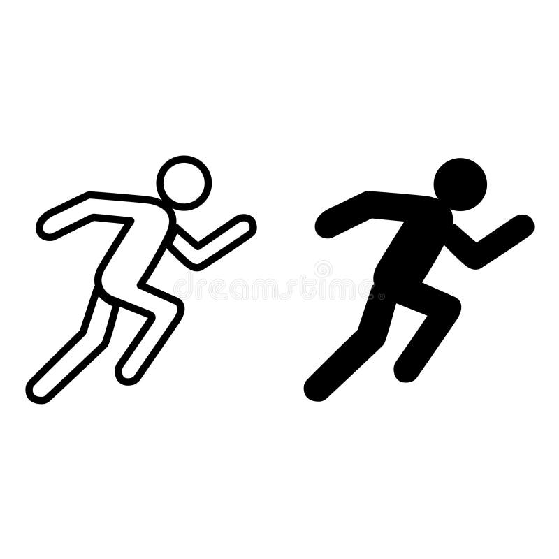 Running icons. stock vector. Illustration of rush, icons - 274889411