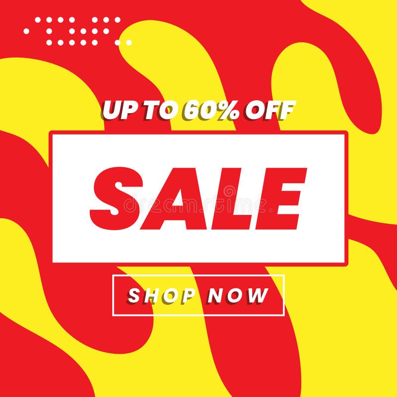 Vector Illustration of a Sale Banner Template.simple Style Stock Vector ...