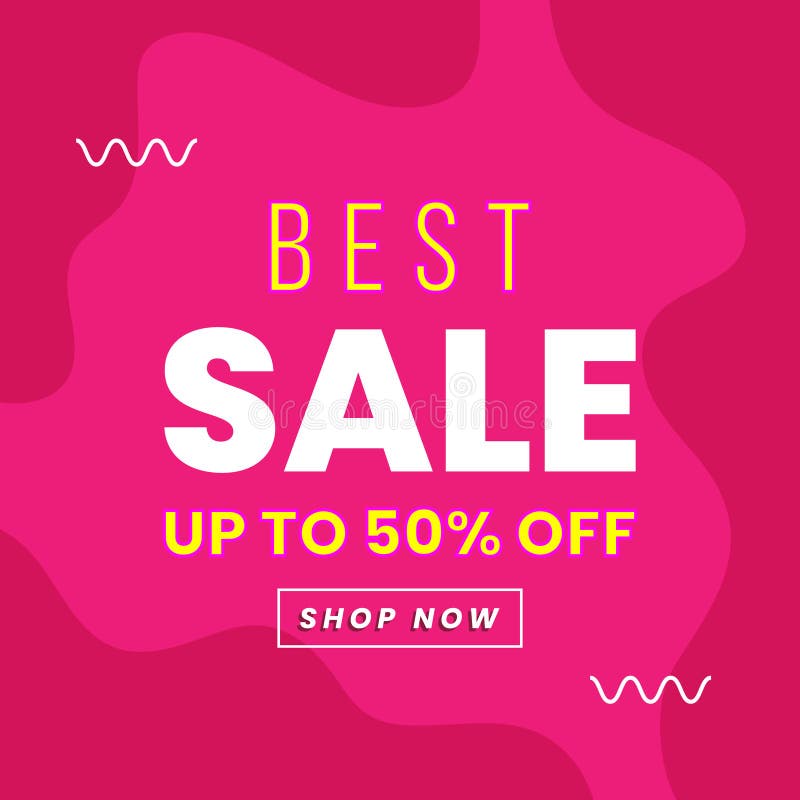 Vector Illustration Best Sale Banner Template.simple Style Stock Vector ...