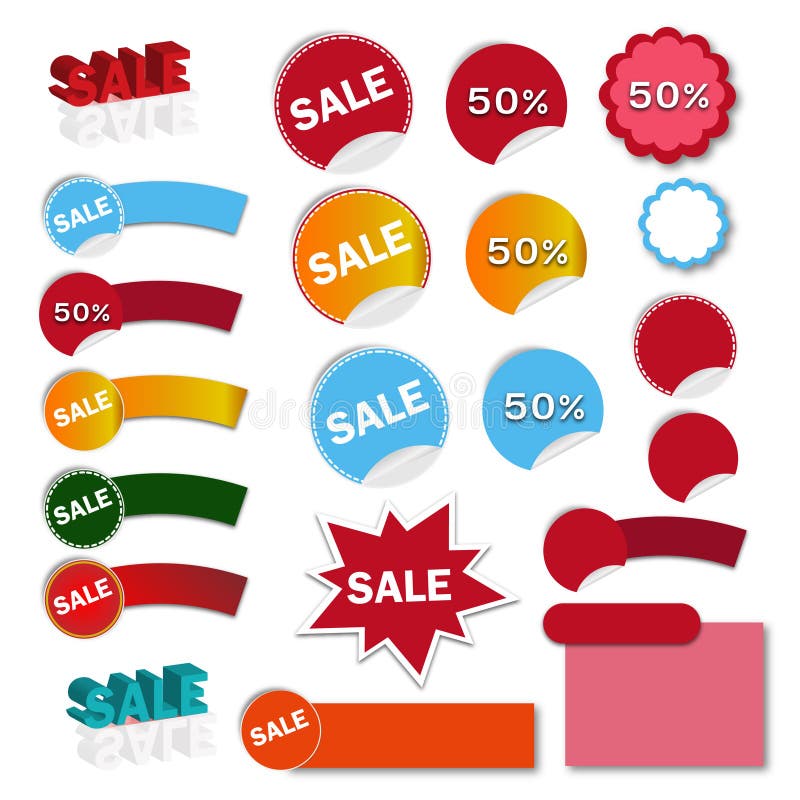 Vector Illustration Of Sales Banner - Illustration Stock Illustration ...