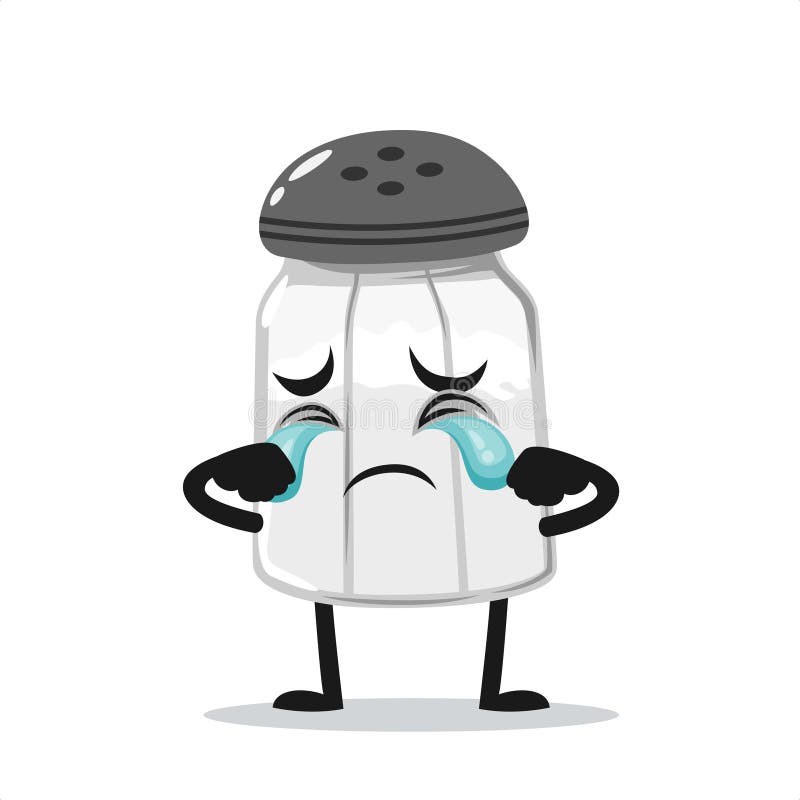 Angry Salt cartoon stock illustration. Illustration of pepper - 48898108