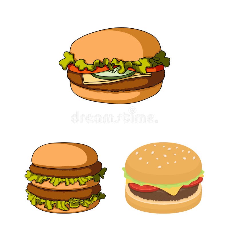Vector Design of Sandwich and Wrap Logo. Collection of Sandwich and ...