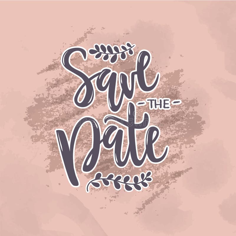 Vector Illustration of Just Married Text with Background and Textures ...
