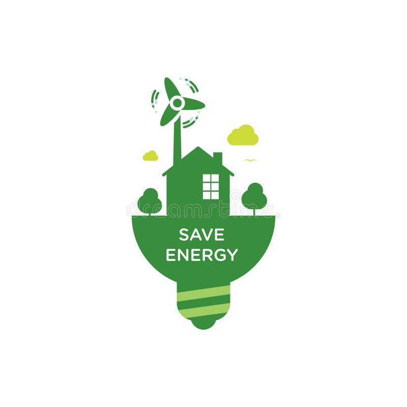 Save energy. stock vector. Illustration of graph, energetic - 33343231