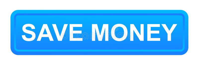 Save money button stock vector. Illustration of click - 121966794