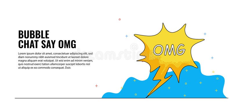 Vector Illustration of Say OMG Speech Bubble Stock Vector ...