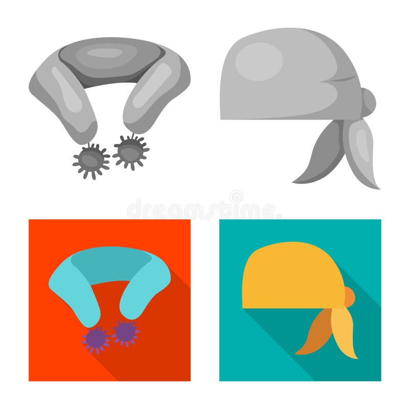 Vector Design of Scarf and Shawl Logo. Set of Scarf and Accessory ...