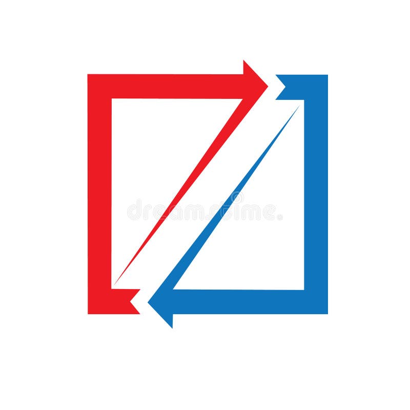 Square Symbol with Pointer. Vector Stock Vector - Illustration of ...