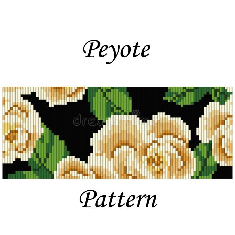 1715 Peyote Pattern, Vector Illustration, Scheme for Embroidery ...