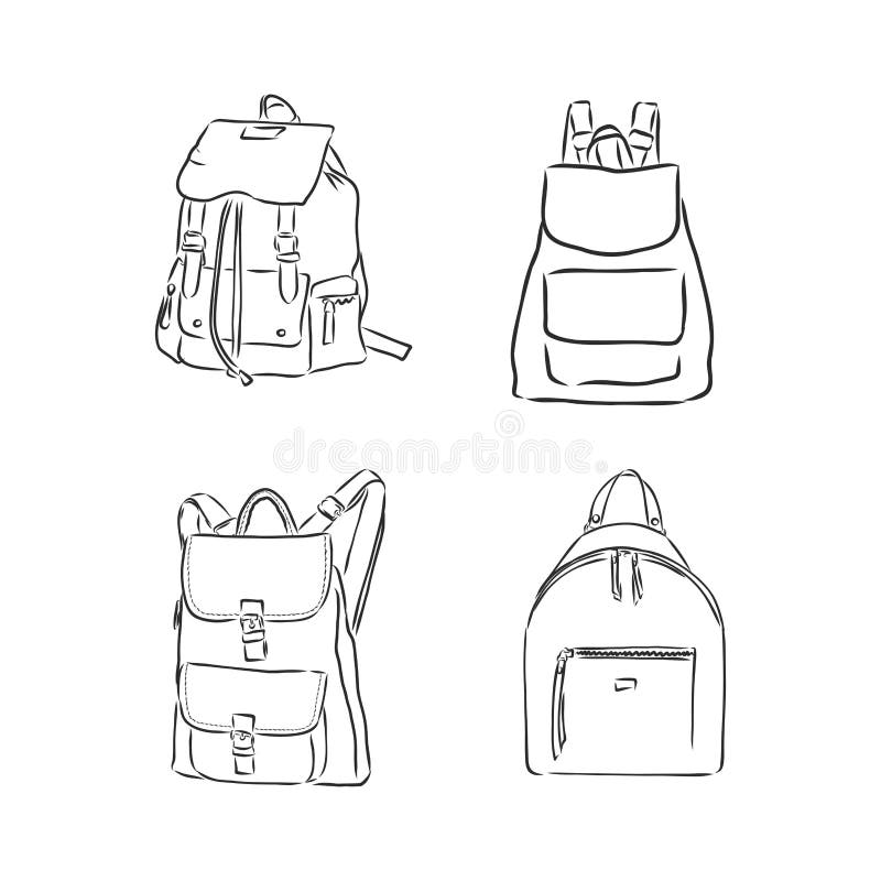 Vector Illustration of School Bag - Back To School, Backpack Vector ...