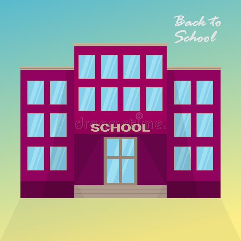 Vector Illustration School Eps10 Pink School Back To School Stock ...