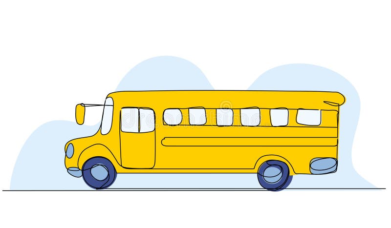 Vector Illustration of School Pick-up Bus Stock Illustration ...