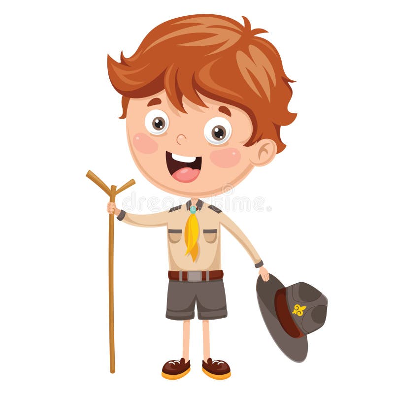 Boy Scout Girl Doing Hand Sign Stock Illustrations – 8 Boy Scout Girl ...