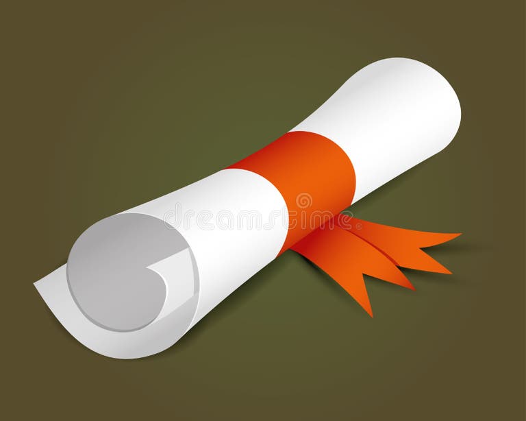 Vector Illustration. Scroll. Stock Vector - Illustration of drawing ...