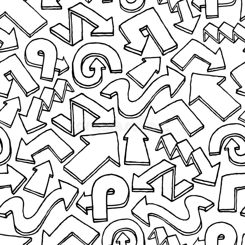 Seamless arrow pattern stock vector. Illustration of cute - 17261351