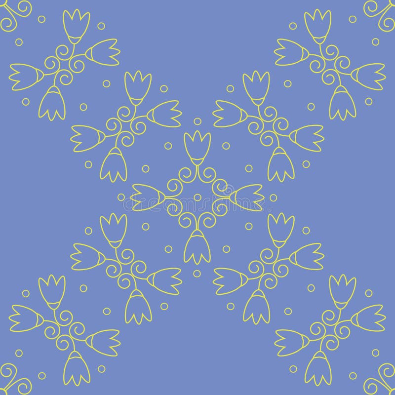 Vector Illustration - Seamless Floral Lilac Pattern Stock Vector ...