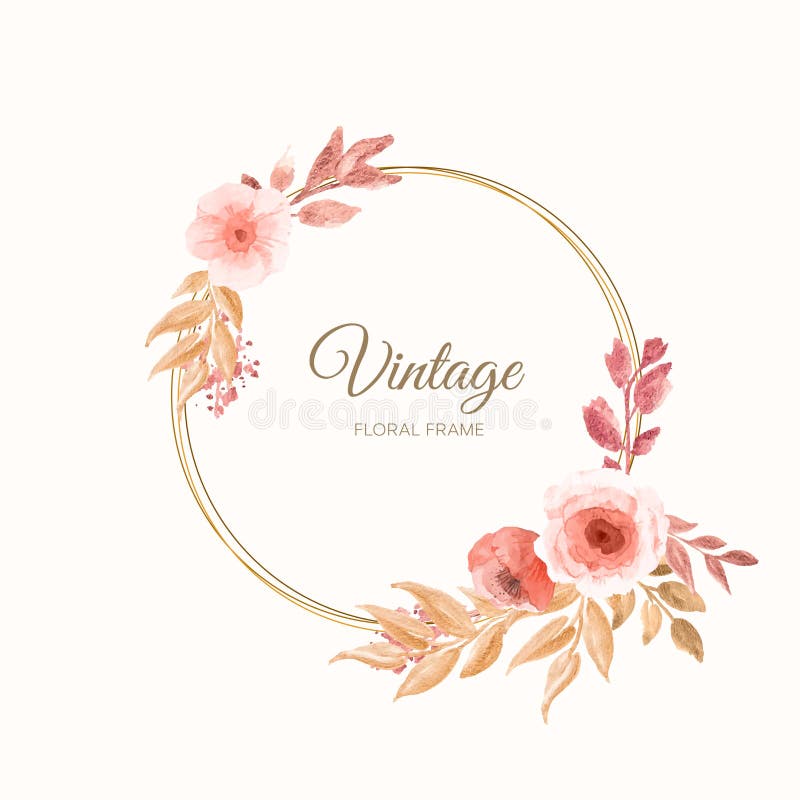 Floral Frame in Spring for Wedding, Anniversary, Birthday and Party ...