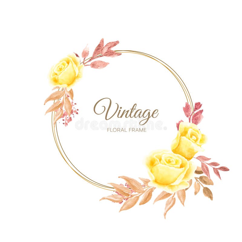 Floral Frame in Spring for Wedding, Anniversary, Birthday and Party ...