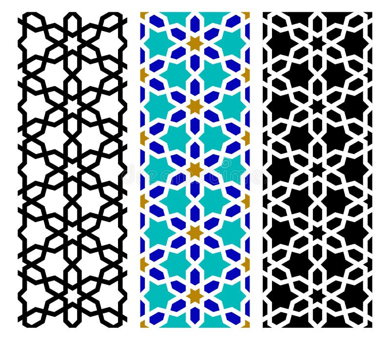 Uzbek Pattern. Arabic Seamless Ornament. Stock Vector - Illustration of ...